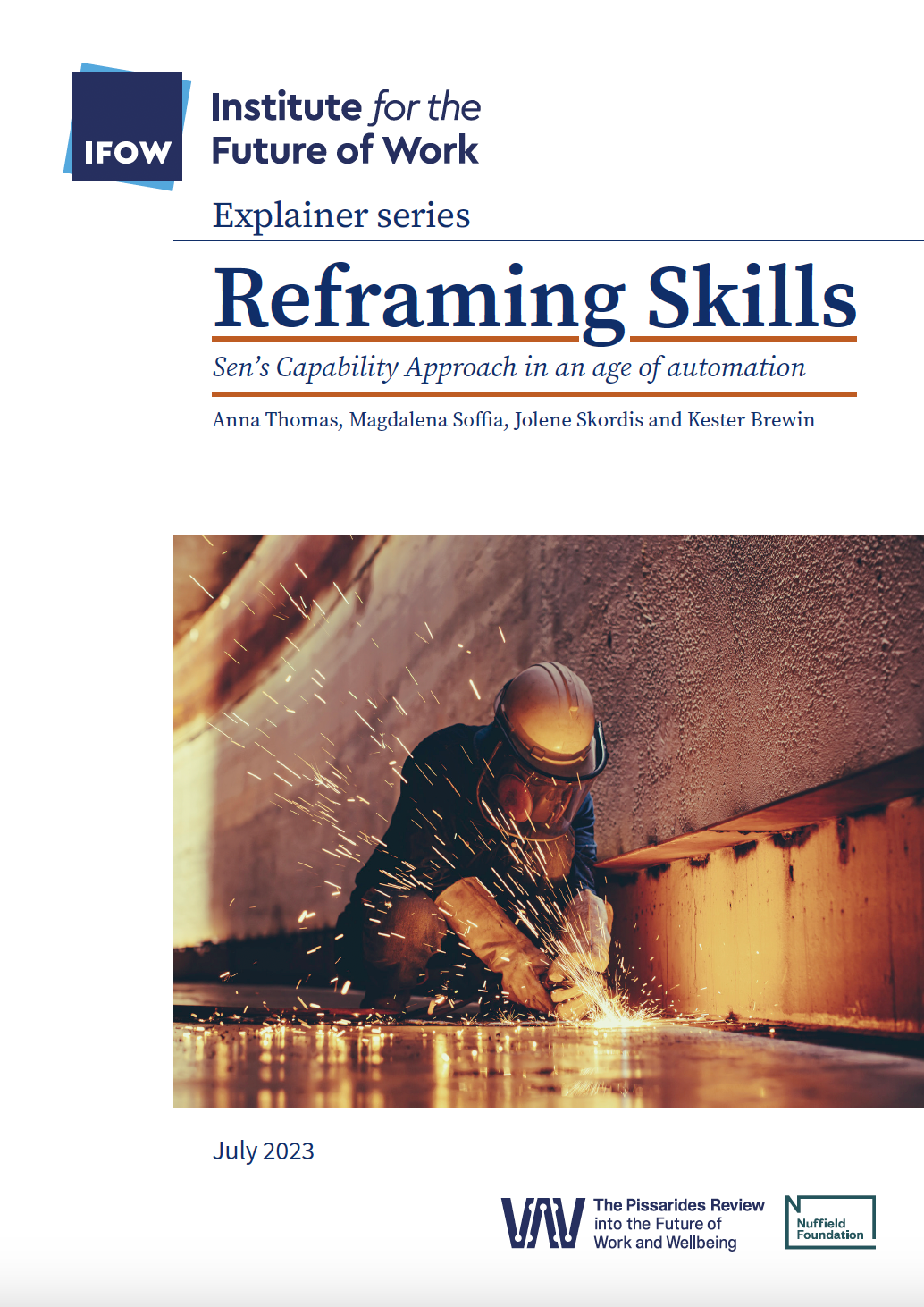 Reframing Skills: Sen's Capability Approach in an age of automation - IFOW