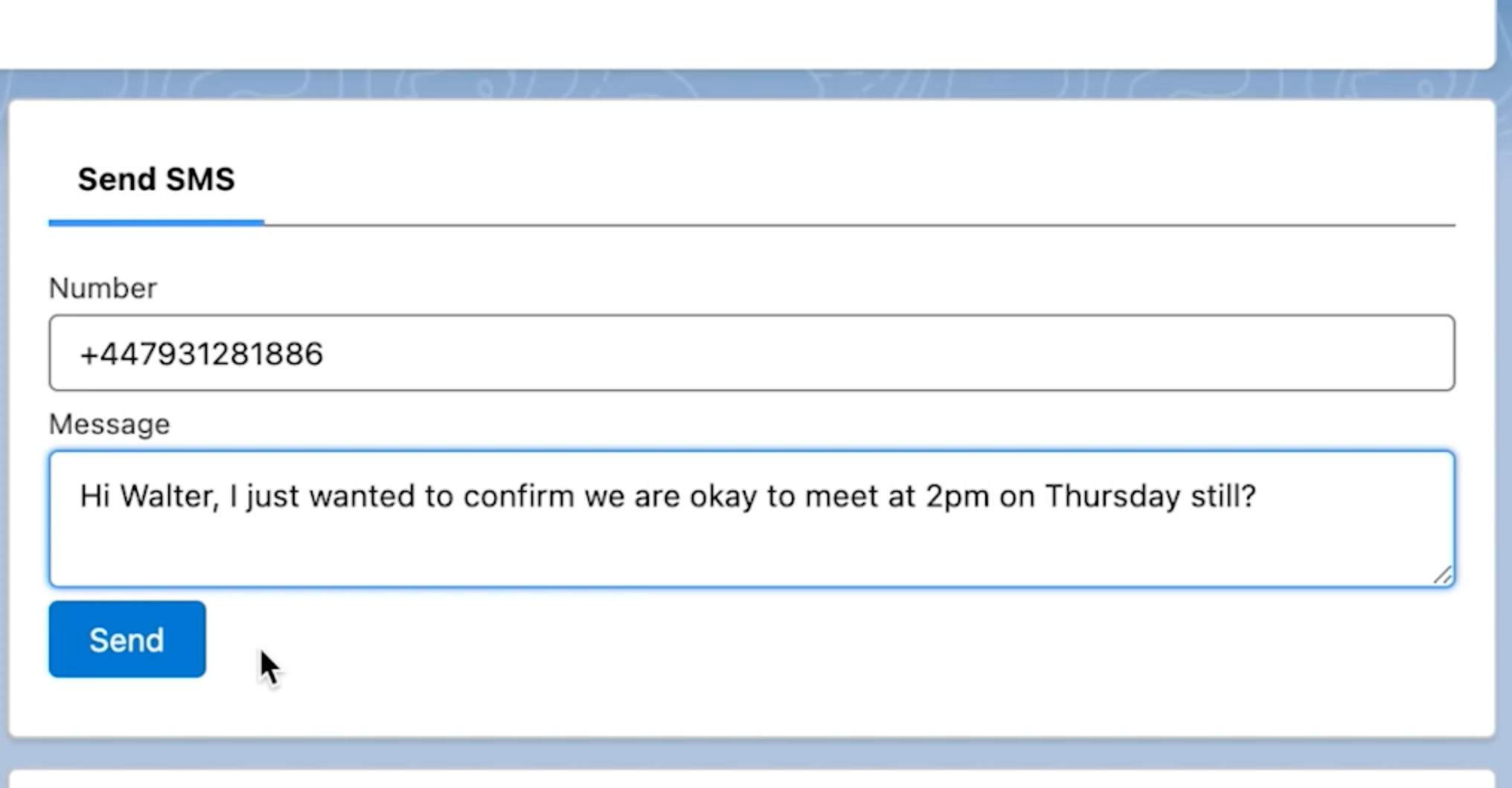 How to send SMS messages from Salesforce in 5 easy steps