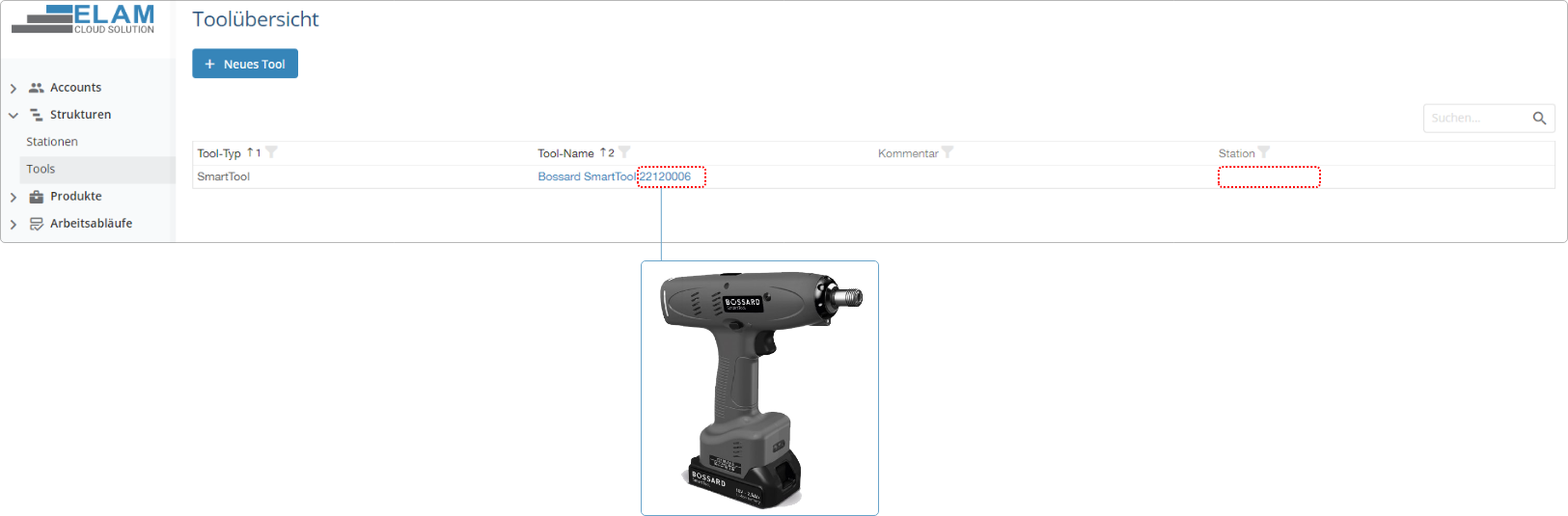 Bossard SmartTool - ELAM Solutions