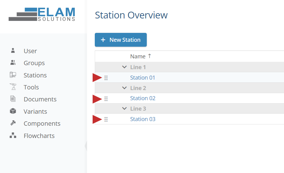 Linien erstellen - ELAM Solutions