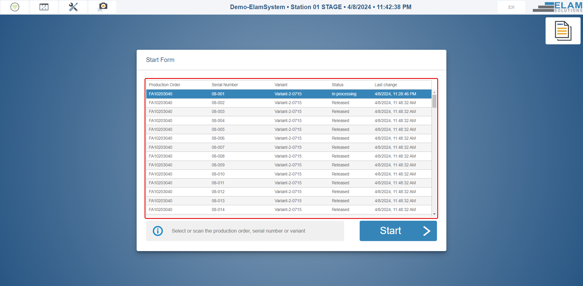 Order Management - ELAM Solutions
