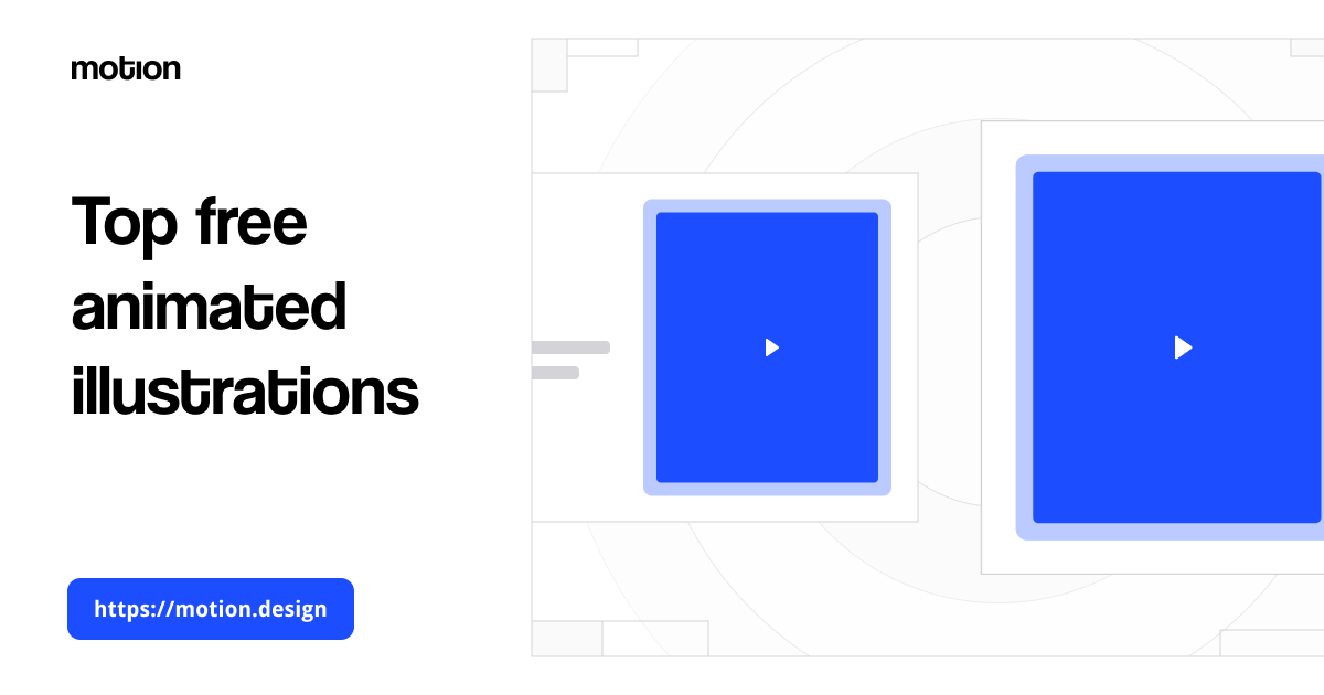 Motion - Top free animated illustrations