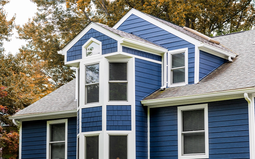 Deep ocean hardie siding