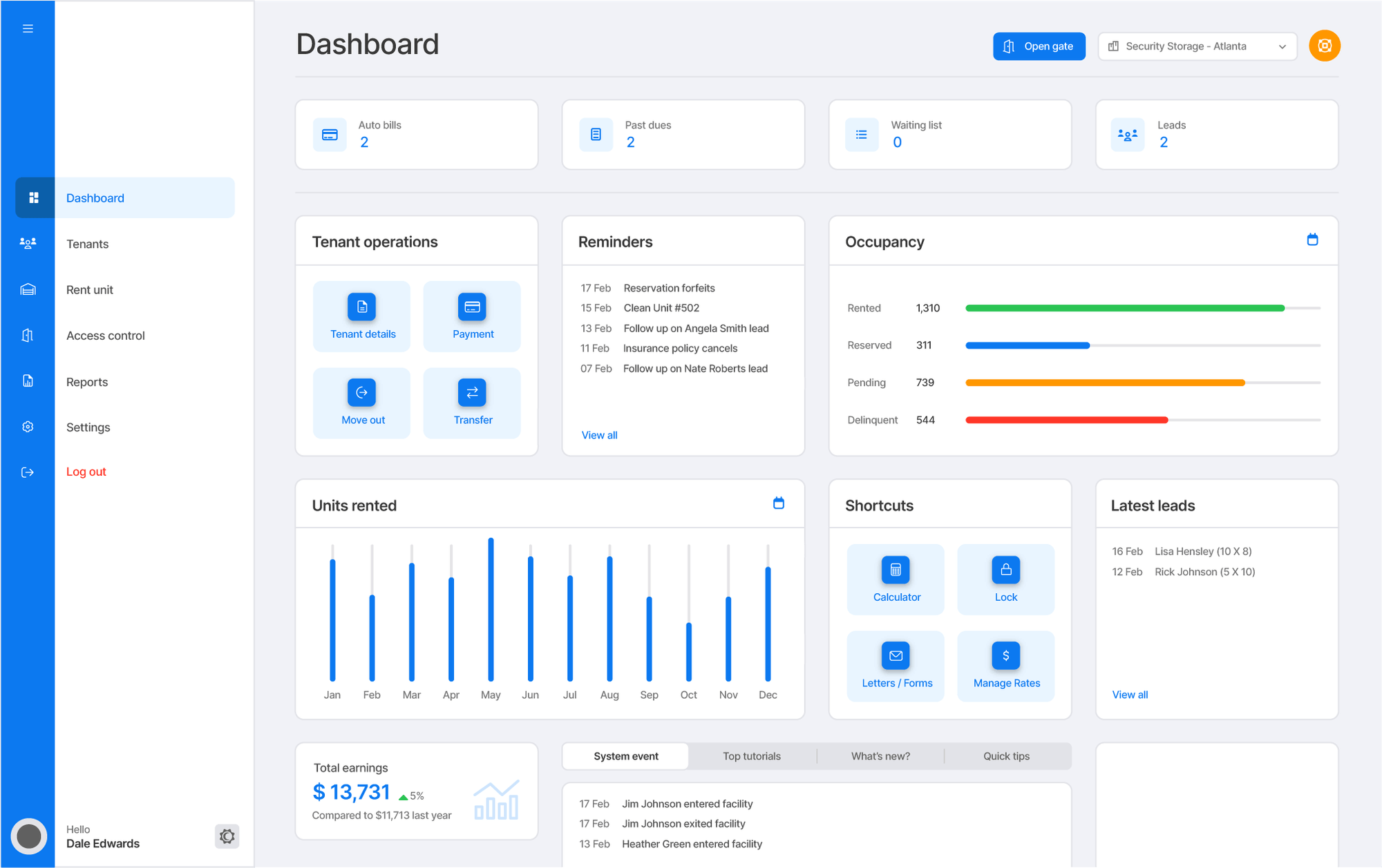 Sentinel Systems: Self Storage Management Software & Access Control