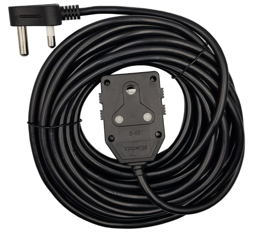 EXT LEAD 10M 10AMP DOUBLE BLACK