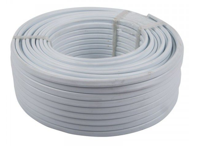 ELEC FLEX FLAT CABTYRE 0.5X2 WHITE