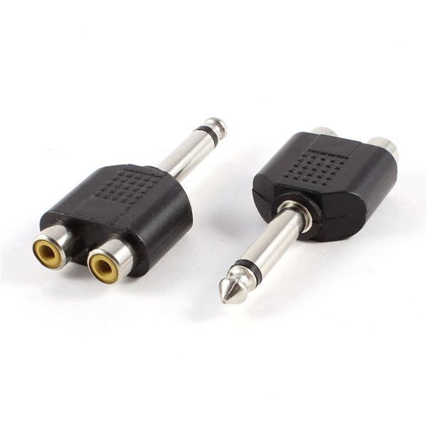 6.3MM MONO PLUG 2RCA SOCKET