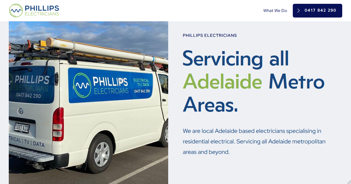 Phillips Electricians - Servicing All Adelaide Metro Areas
