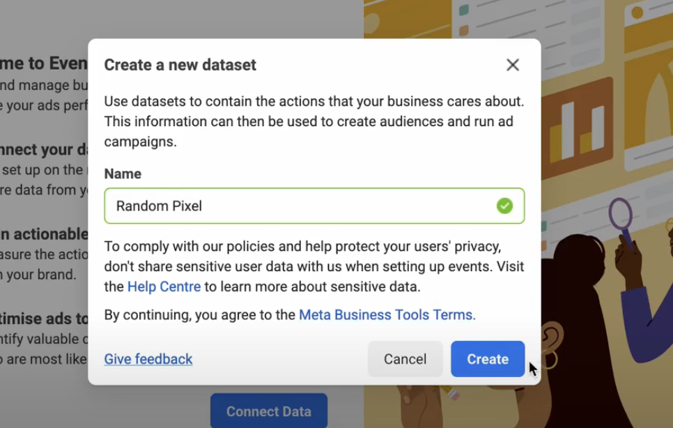 How to Create and Install a New Facebook Dataset (Pixel) 2024