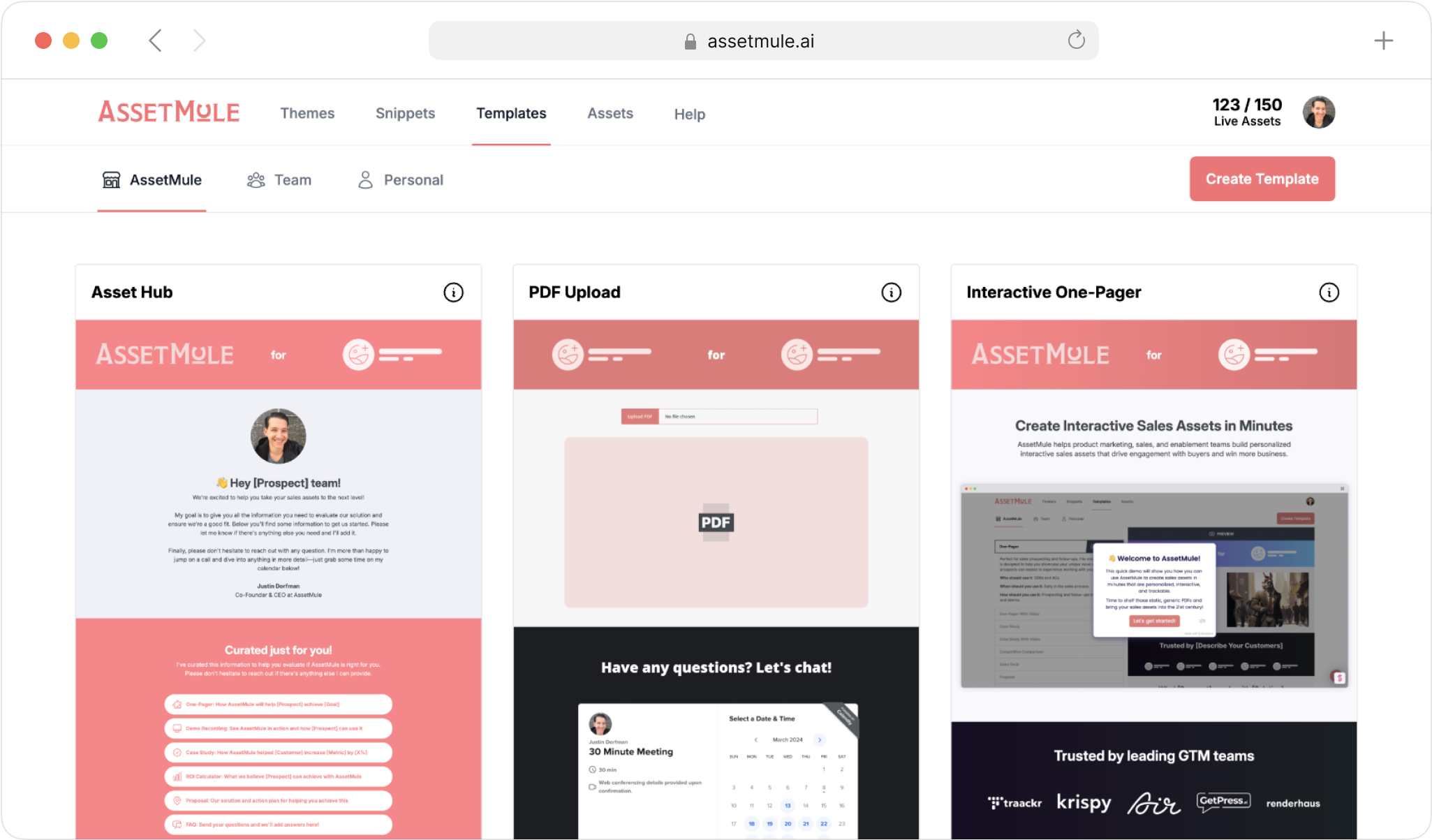 AssetMule | Create interactive sales assets in minutes