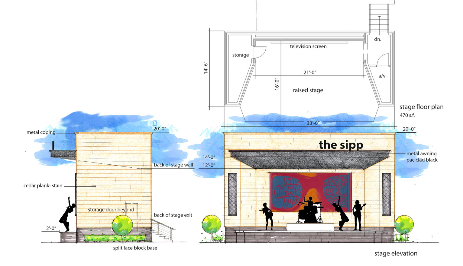 Phase 2 brings the entertainment center and outdoor stage