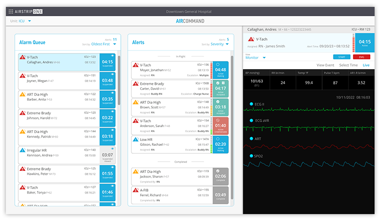AirStrip® | Workflows | Alarm Management