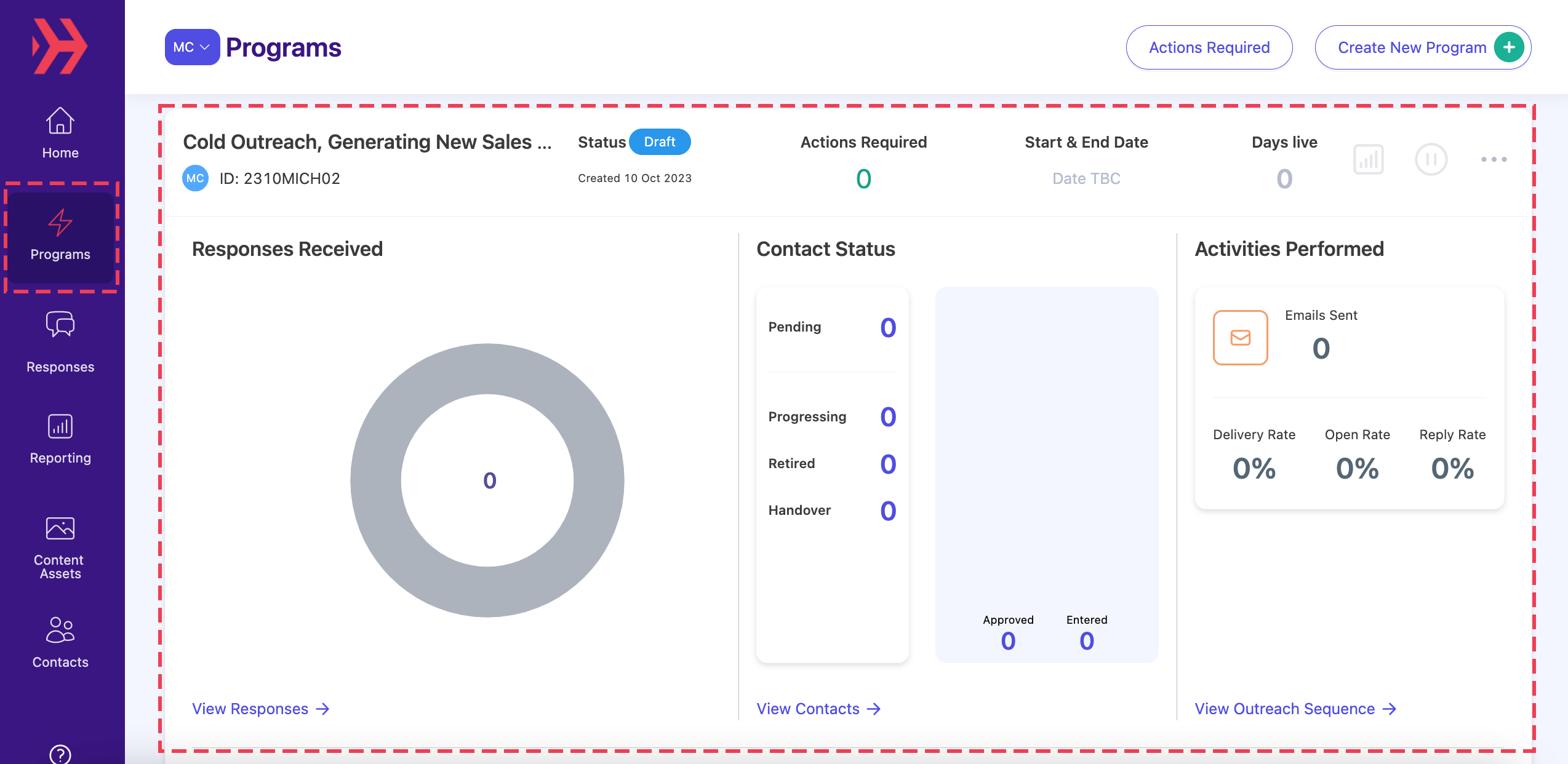 How to access & view Program Reporting