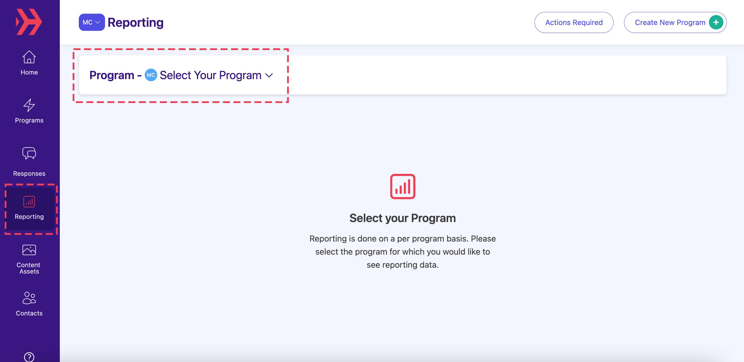 How to access & view Program Reporting