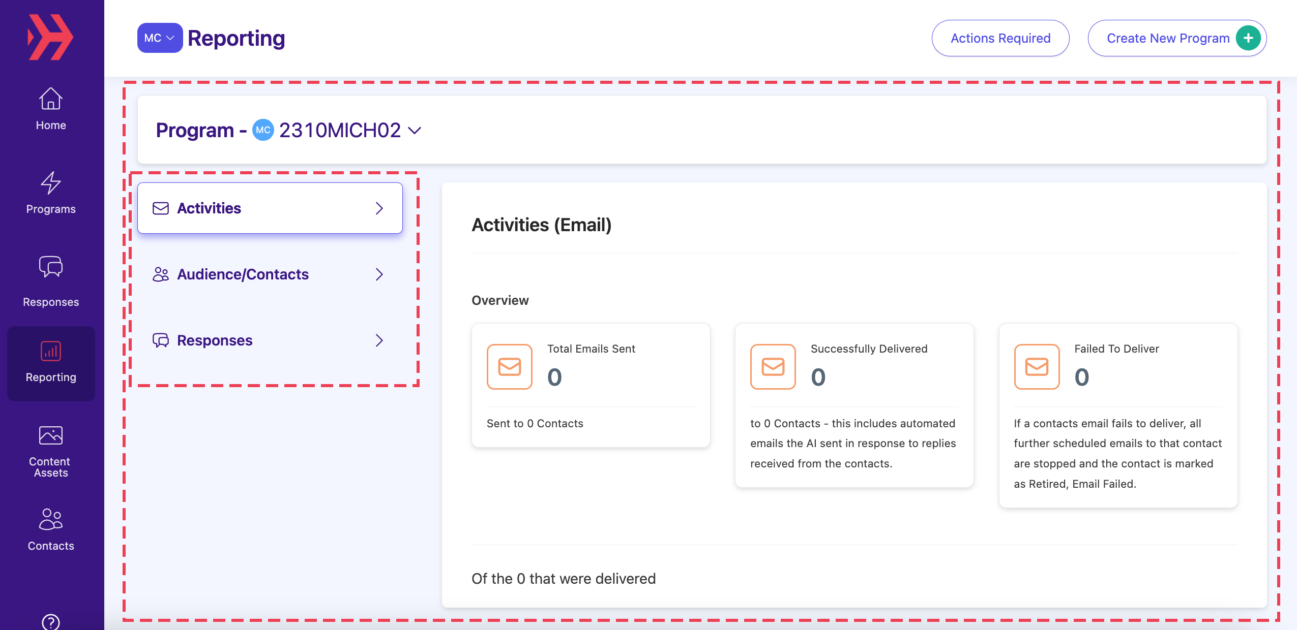 How to access & view Program Reporting