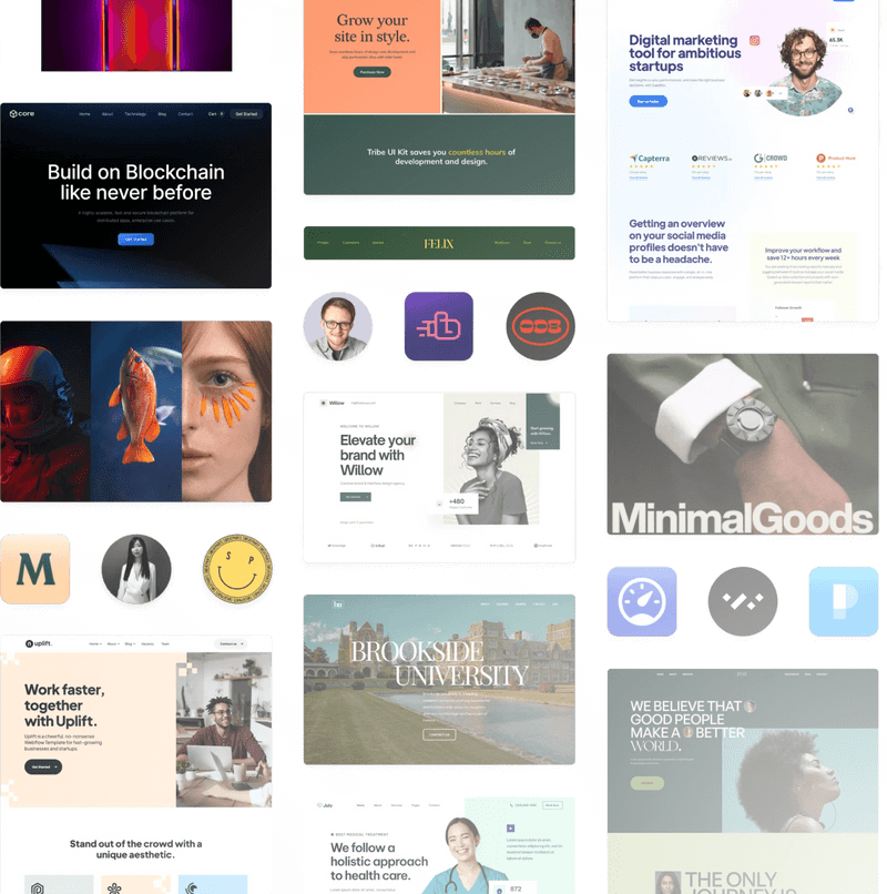 Best Listicles Featuring Website Templates & Examples | Download on Webflow