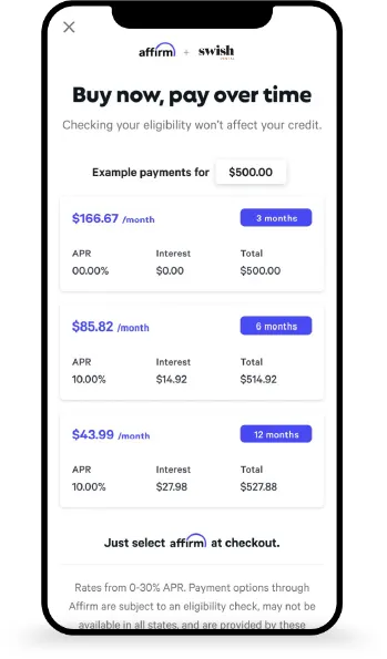 Flexible Dental Loans with Affirm and Swish Dental