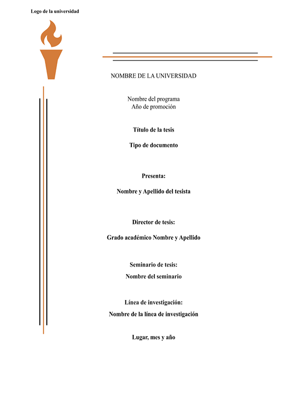 Portada de tesis [Formato y Ejemplos en Word] 📔 【Hacer Tu Tesis】