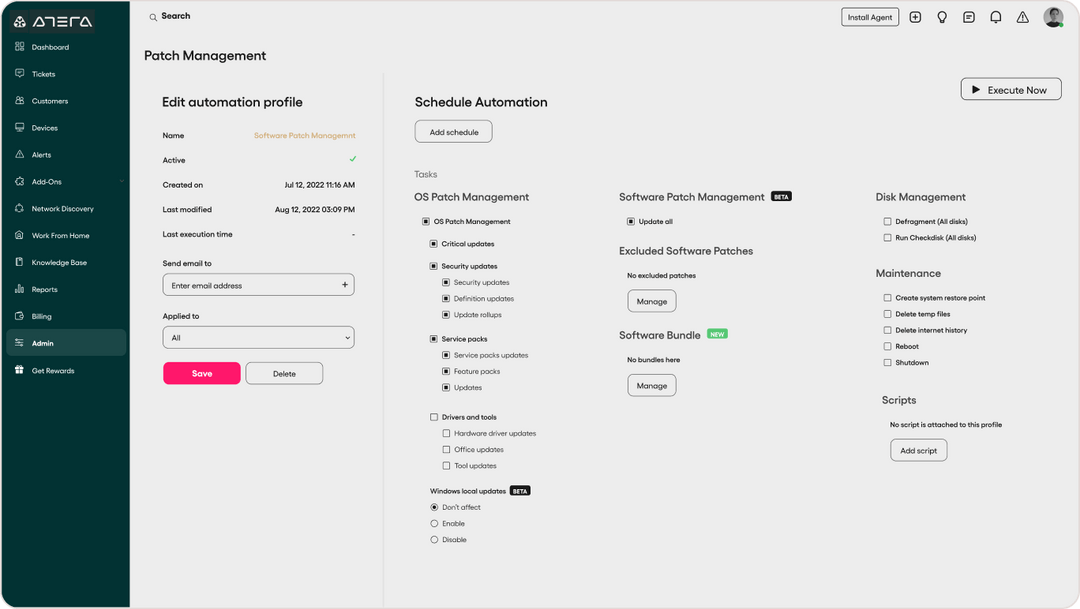 Remote monitoring and management