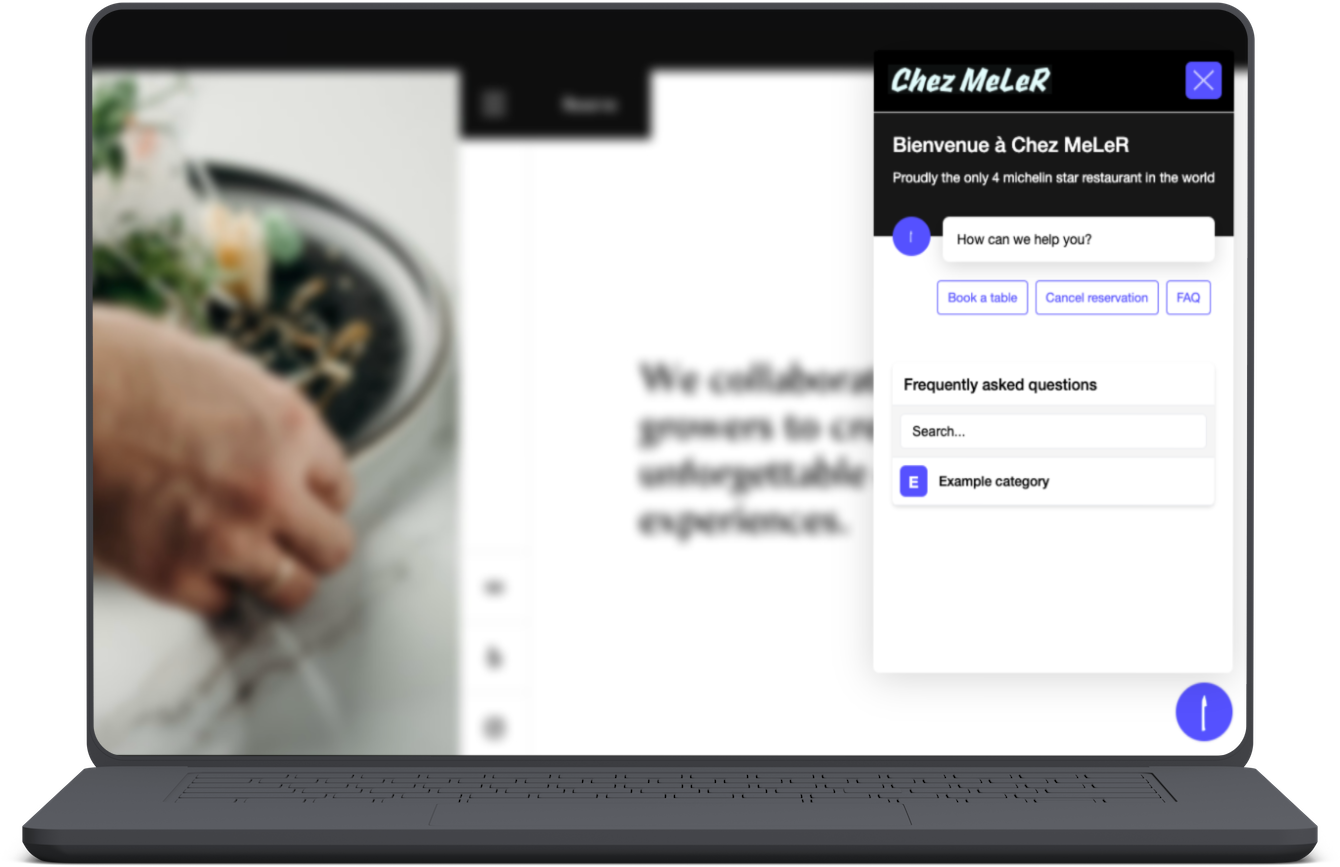 Online restaurant reservation system chatbot template Online restaurant reservation system chatbot template