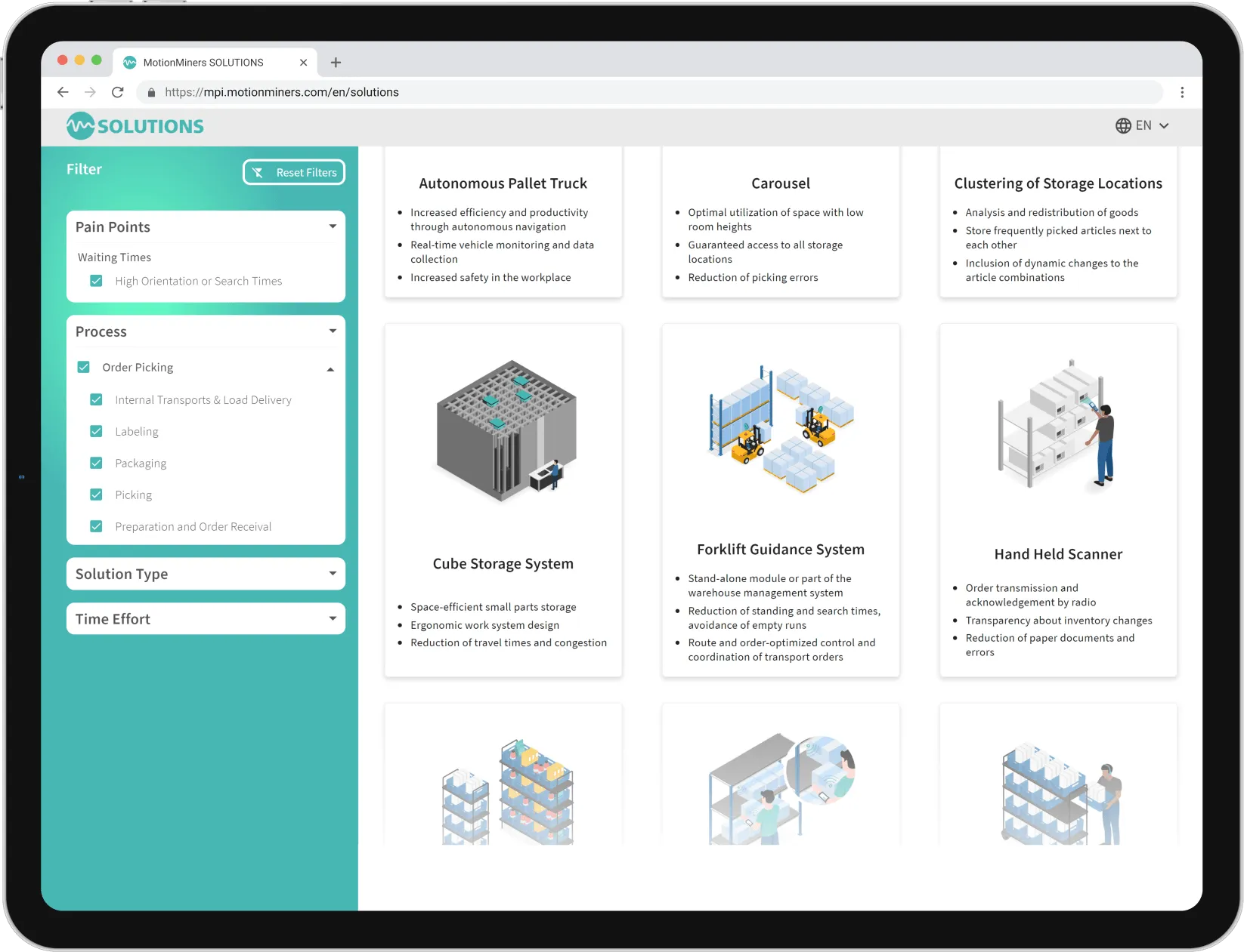 MotionMiners SOLUTIONS | Digital Process Consulting