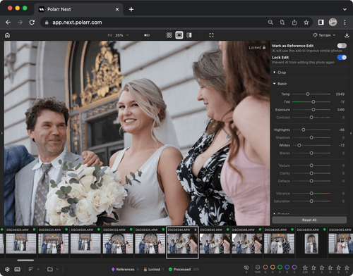 Polarr Next - Web-Based AI for Consistent Edits
