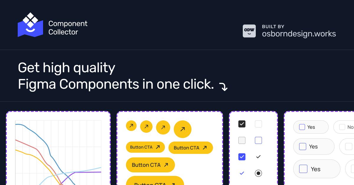 Figma Component Collector | Get high quality Figma Components in one click | UI/X, Buttons ...