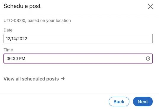 How To Schedule LinkedIn Posts in 2024 | Highperformr