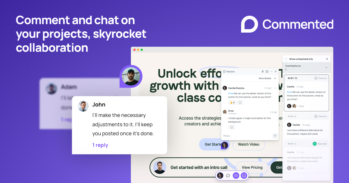 Commented: Seamless Collaboration & Commenting Tool