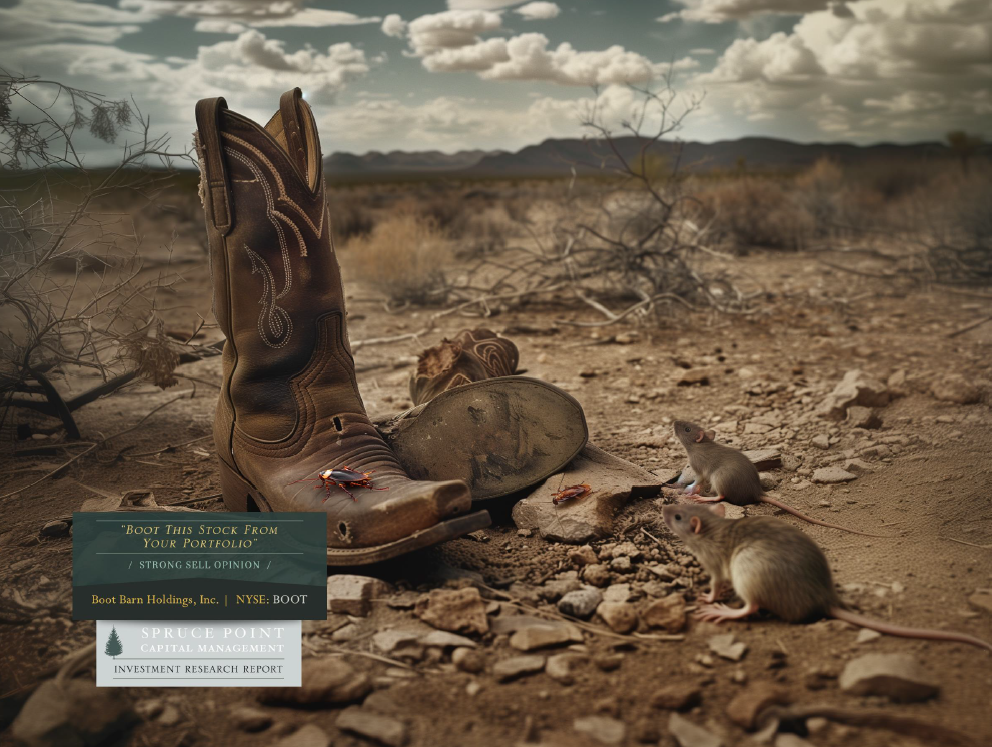 Boot Barn Holdings Inc. - Spruce Point Capital Management LLC