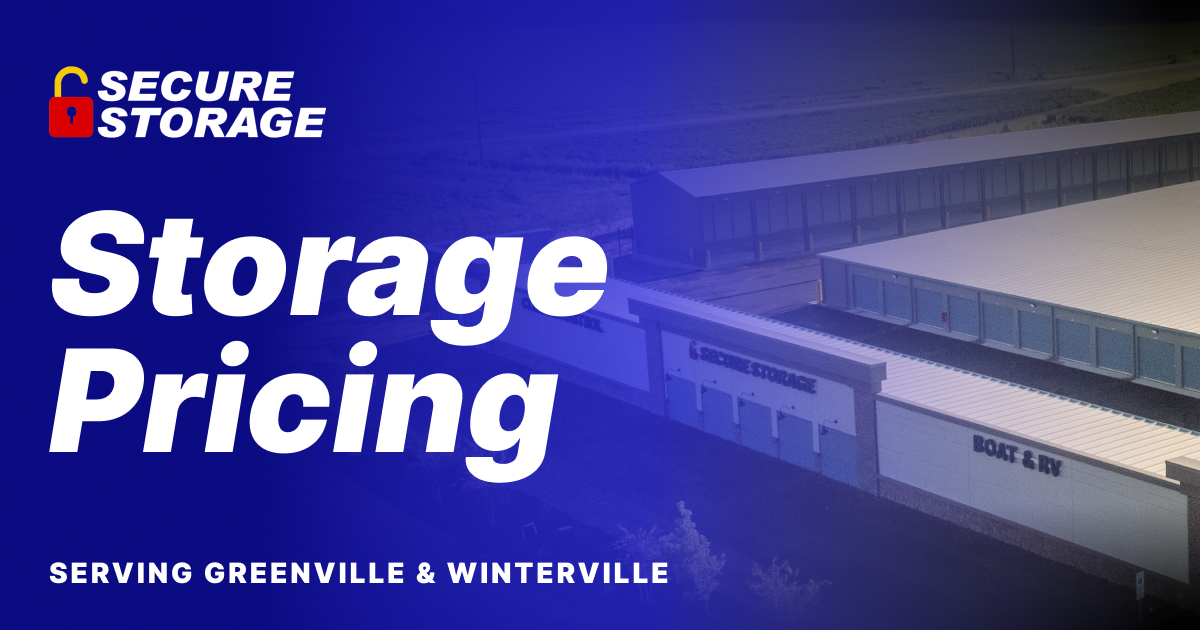 Storage Pricing at Secure Storage