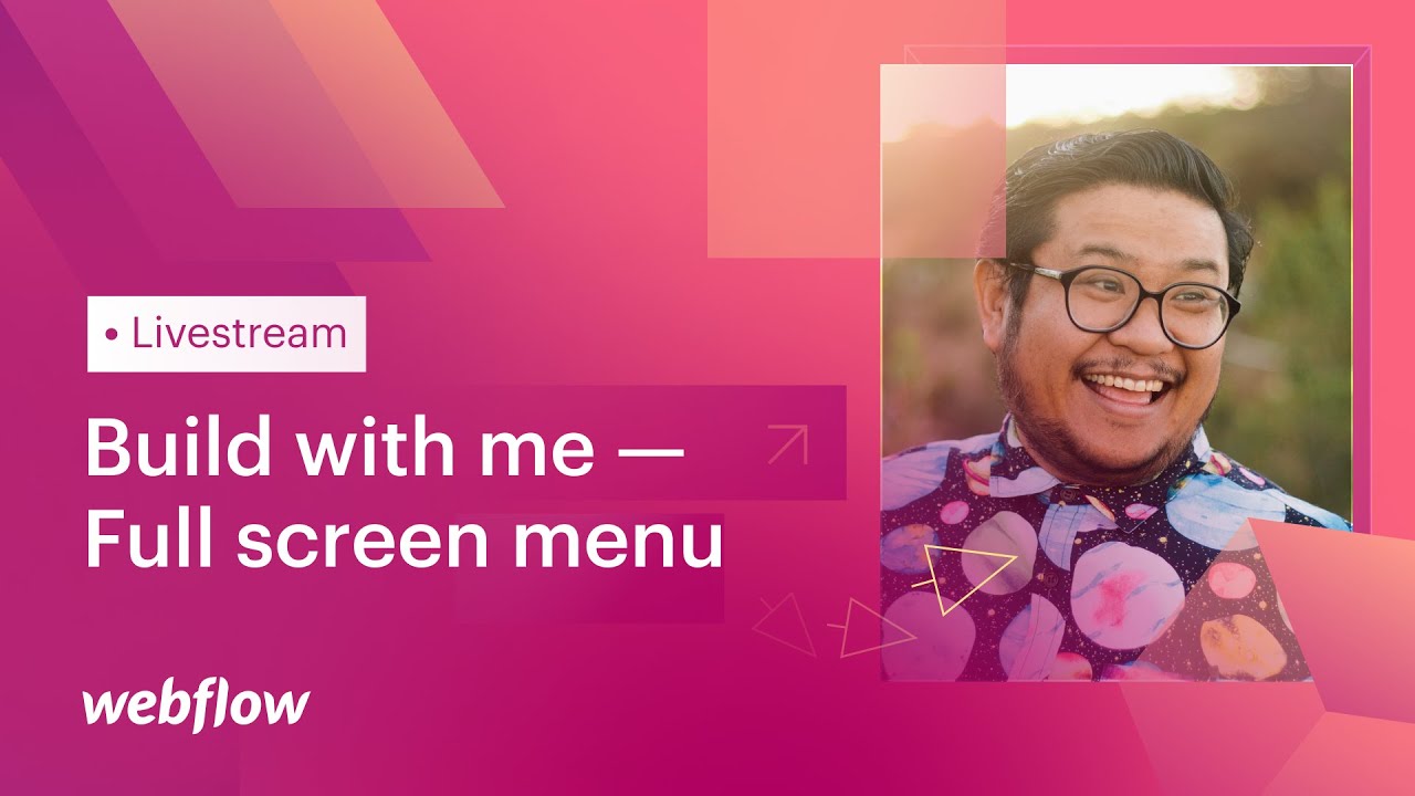 Build and animate a custom full screen menu