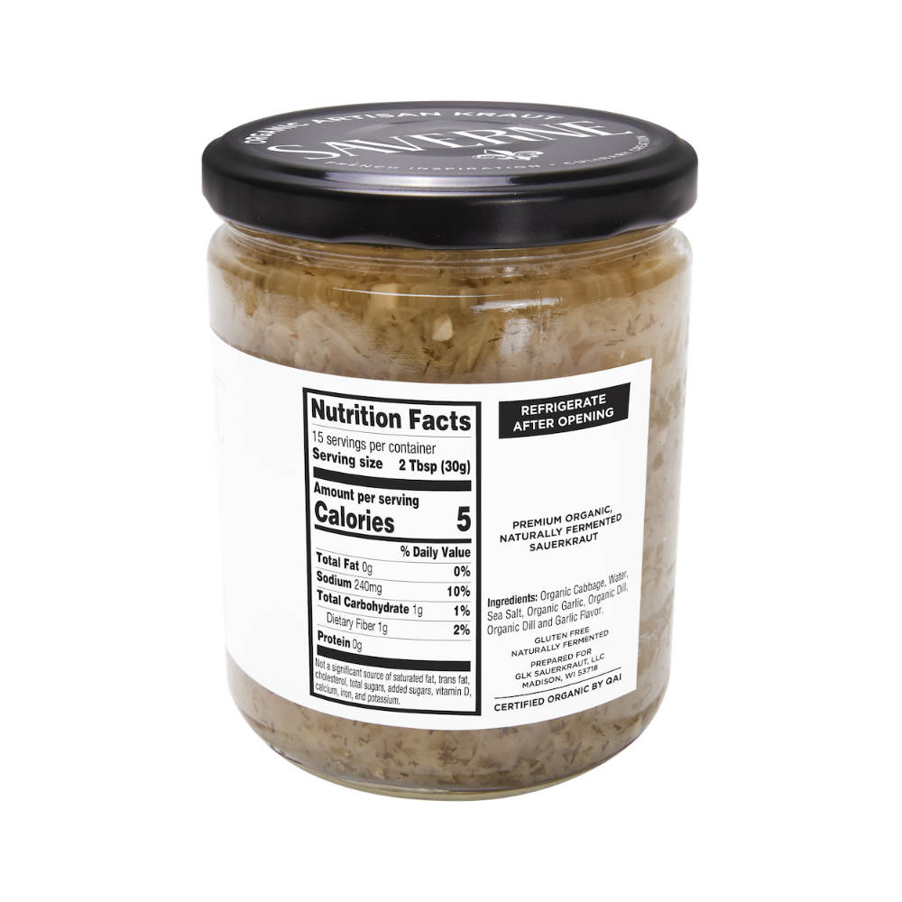 French Dill Sauerkraut | Saverne Organic Sauerkraut