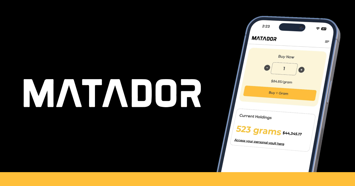 Matador | Revolutionize Gold Investing with NFTs & Blockchain Tech