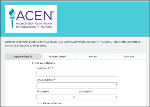 New Online Payment System for ACEN Invoices