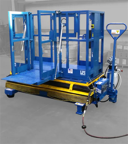 Manually Positioned Scissor Lift | LPI, Inc.