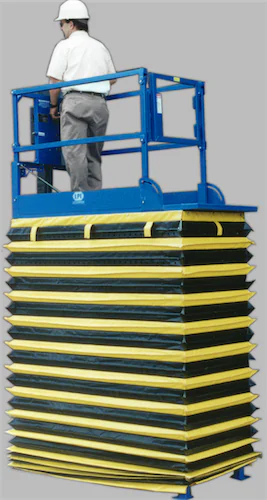 Scissor Lift - With Collapsible Railings Low Profile | LPI, Inc.