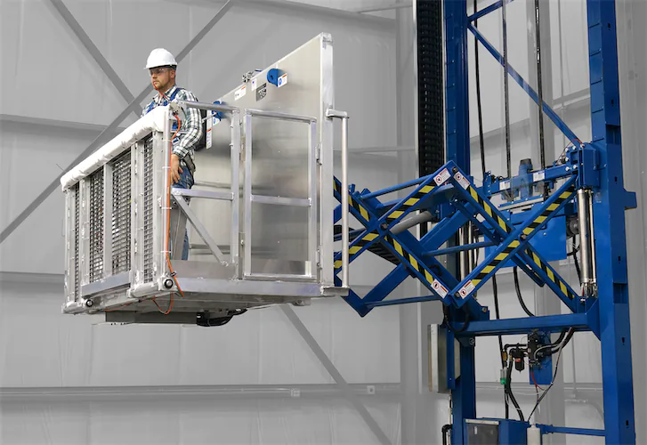 Aerospace Paint Booth Man Lift & Work Platform | LPI, Inc.