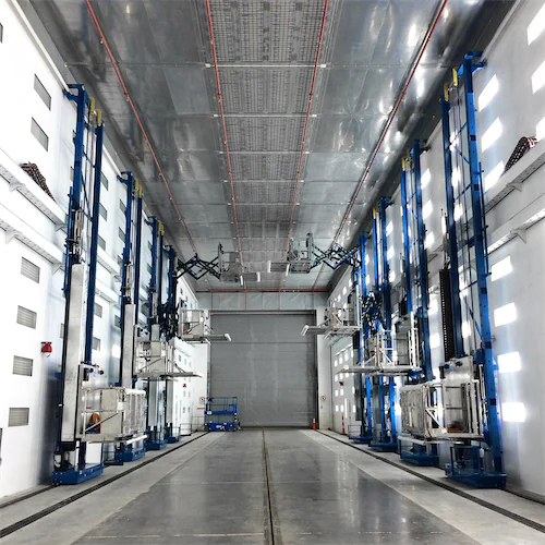 Aerospace Paint Booth Man Lift & Work Platform | LPI, Inc.