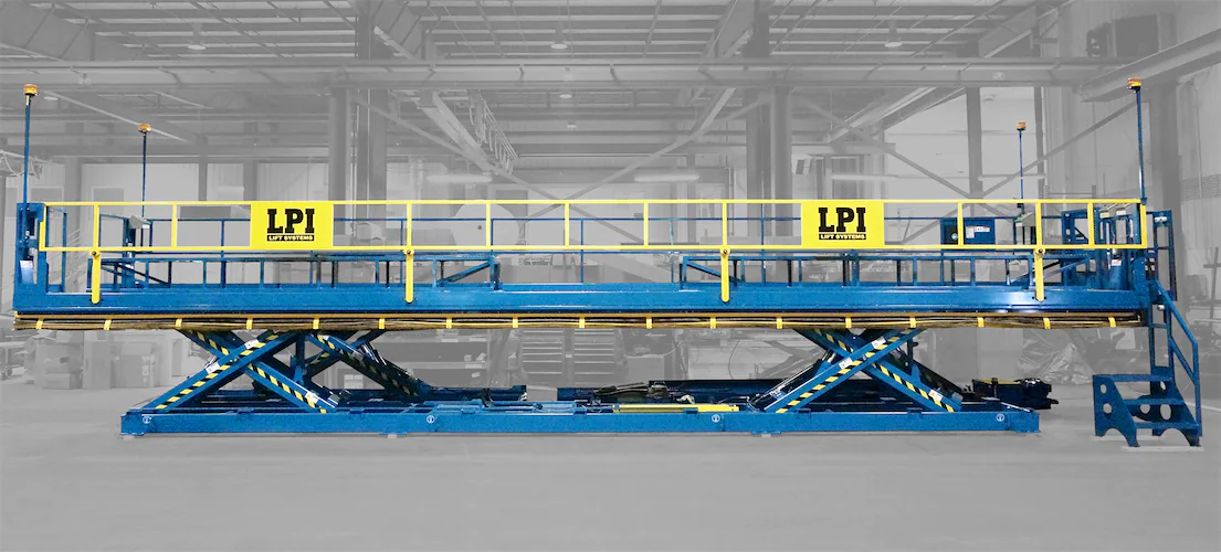 Scissor Lift Work Platform with Custom Platform | LPI, Inc.