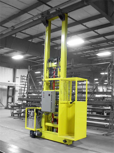 3-Axis Track Guided Material Handler - Material Fork Lift | LPI, Inc.