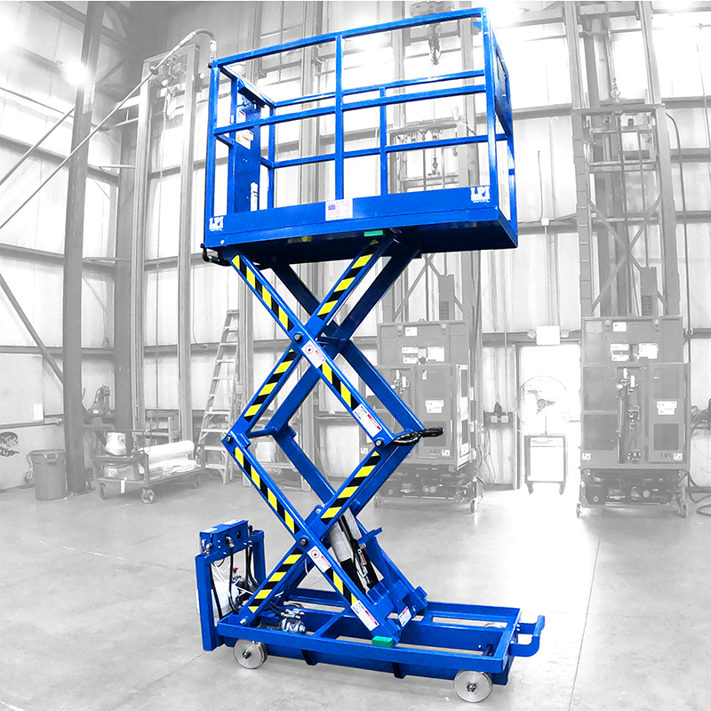 Rail Guided Scissor Platform Lift | LPI, Inc.