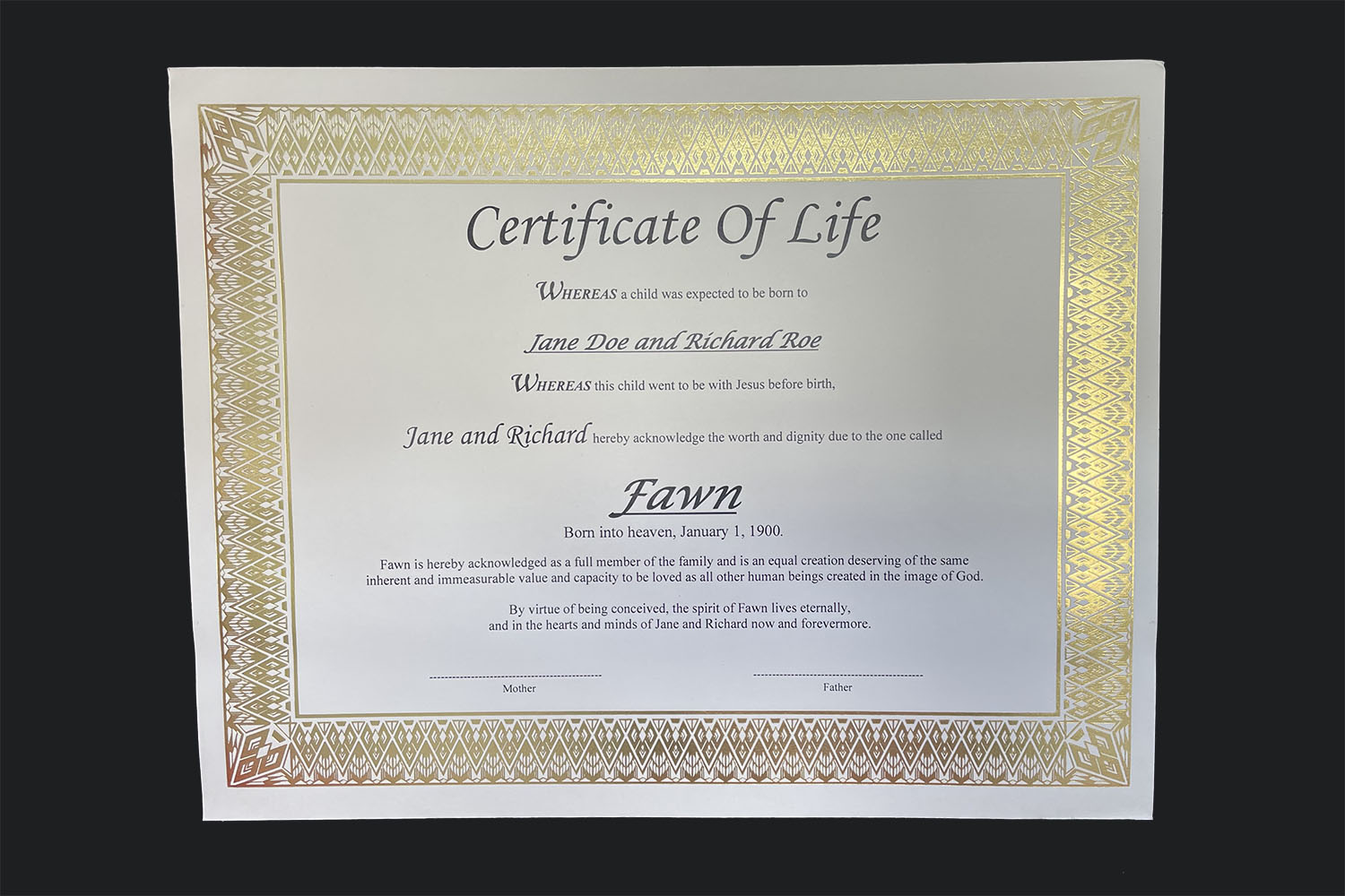 Honor a Child | National Memorial for the Unborn