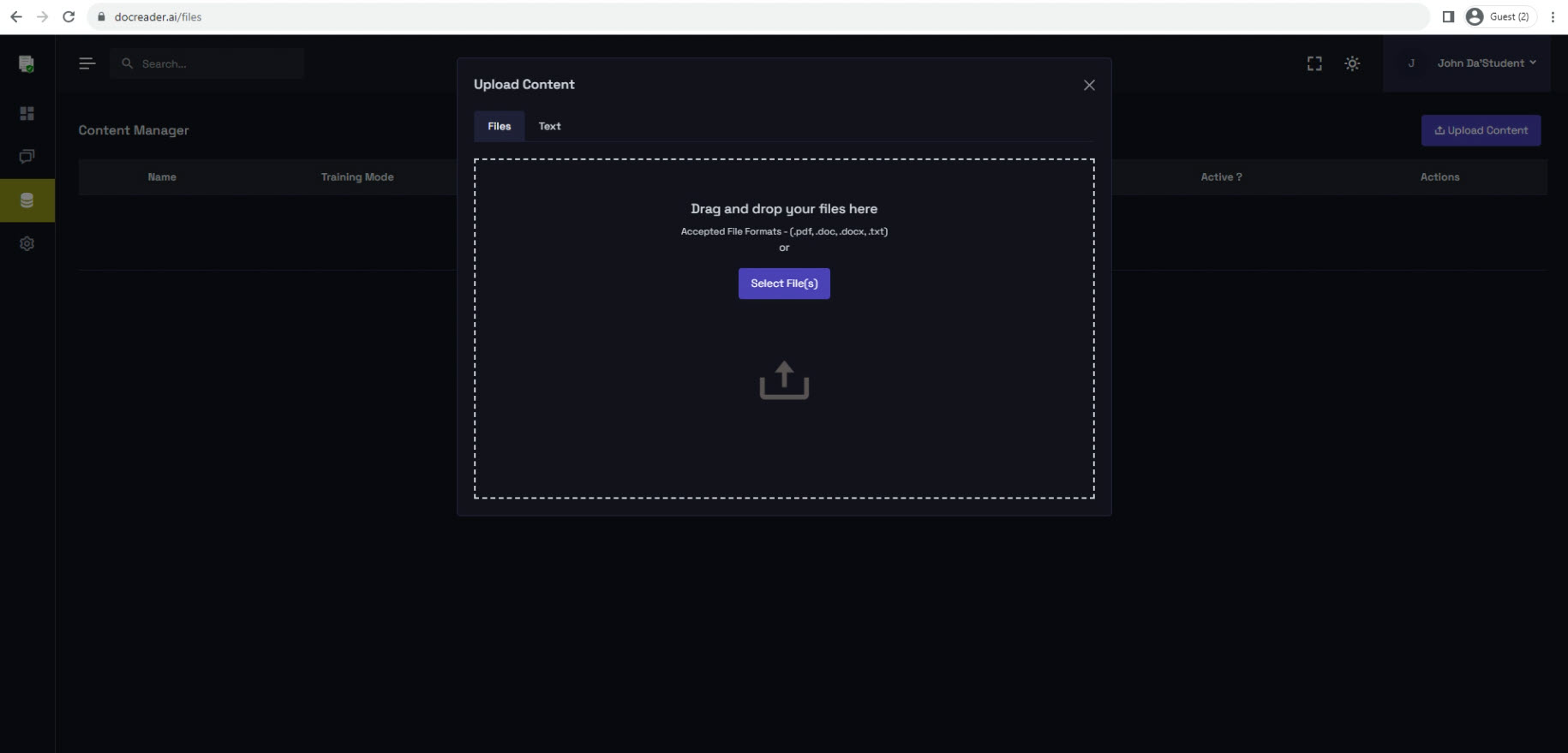 DocReader.AI - AI Document Reader - Home Page