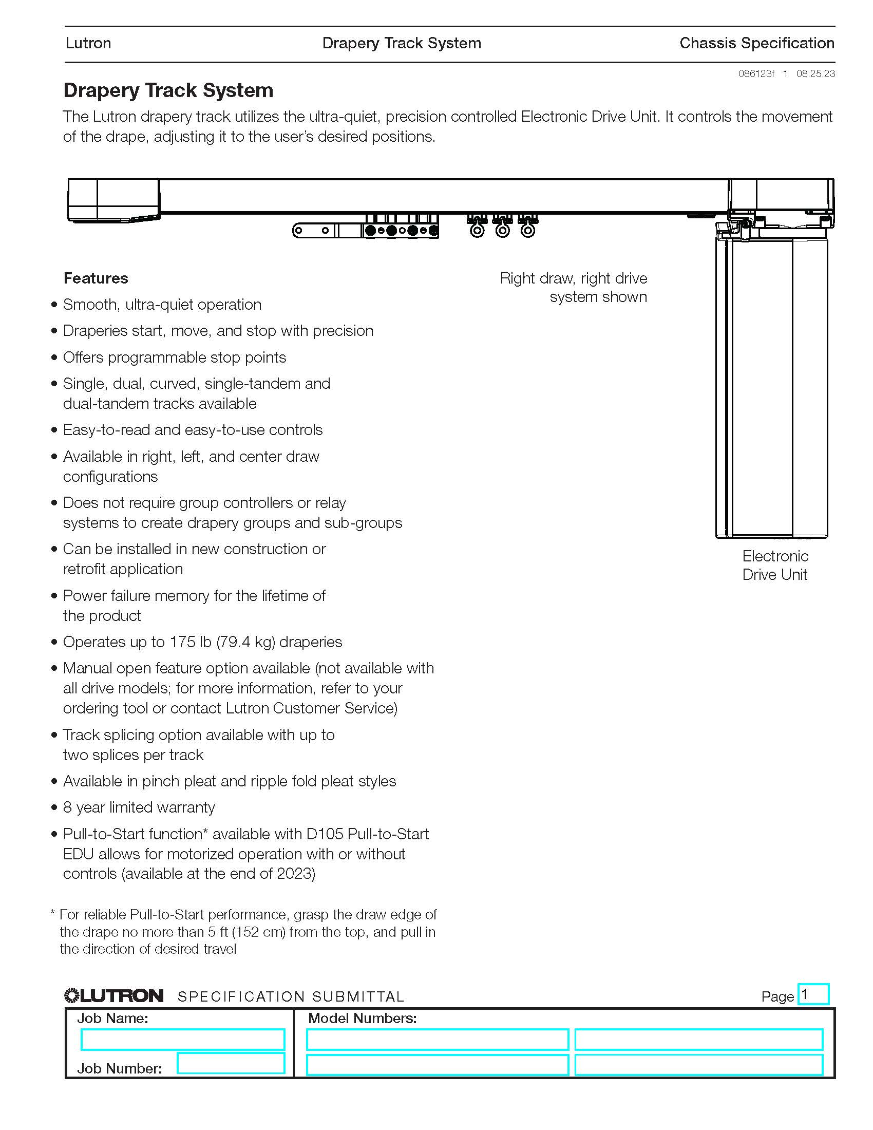 Lutron Drapery Track System