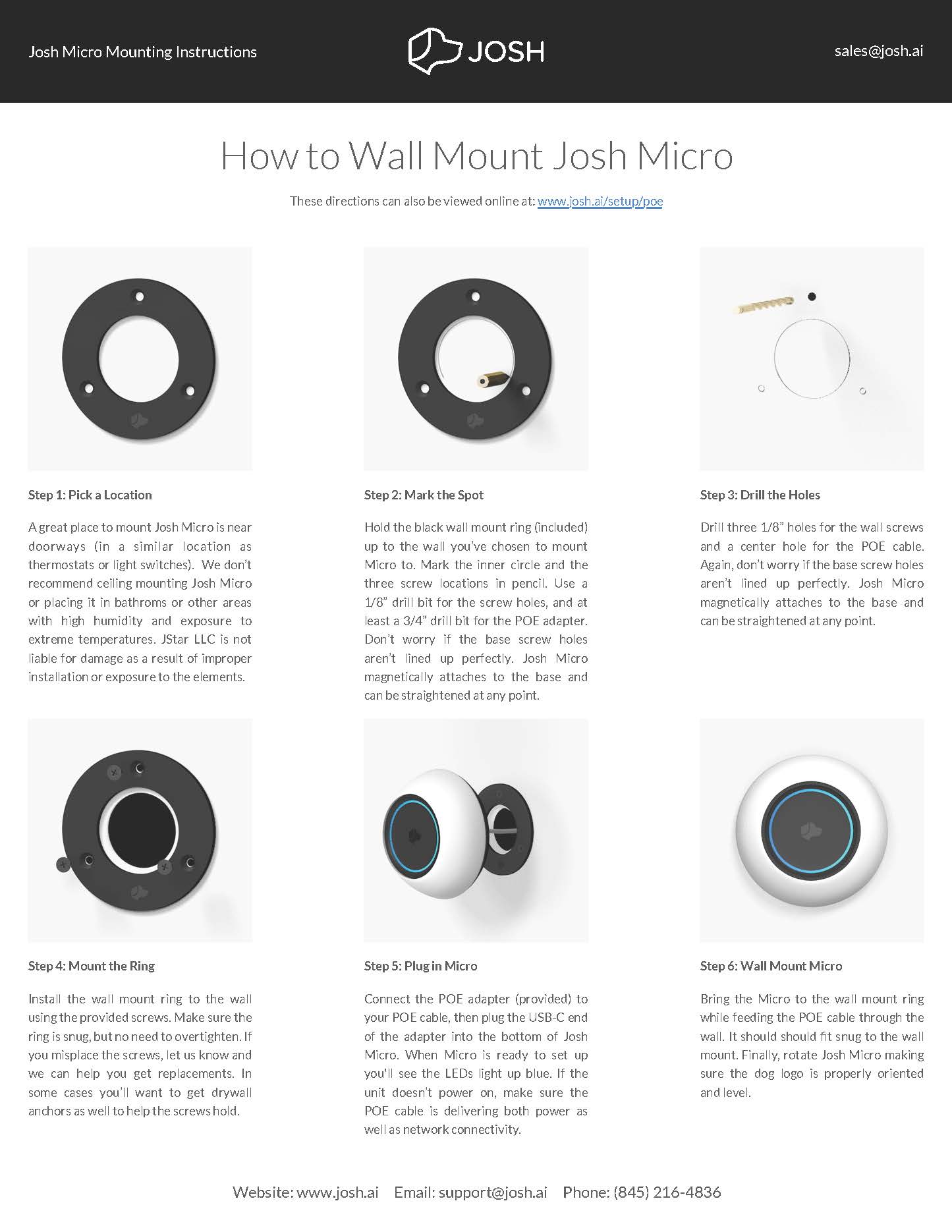 How to Wall Mount Josh Micro