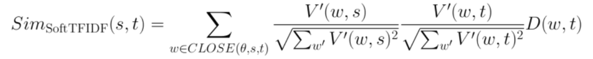 Improving Entity Resolution With The Soft Tf Idf Algorithm Enigma
