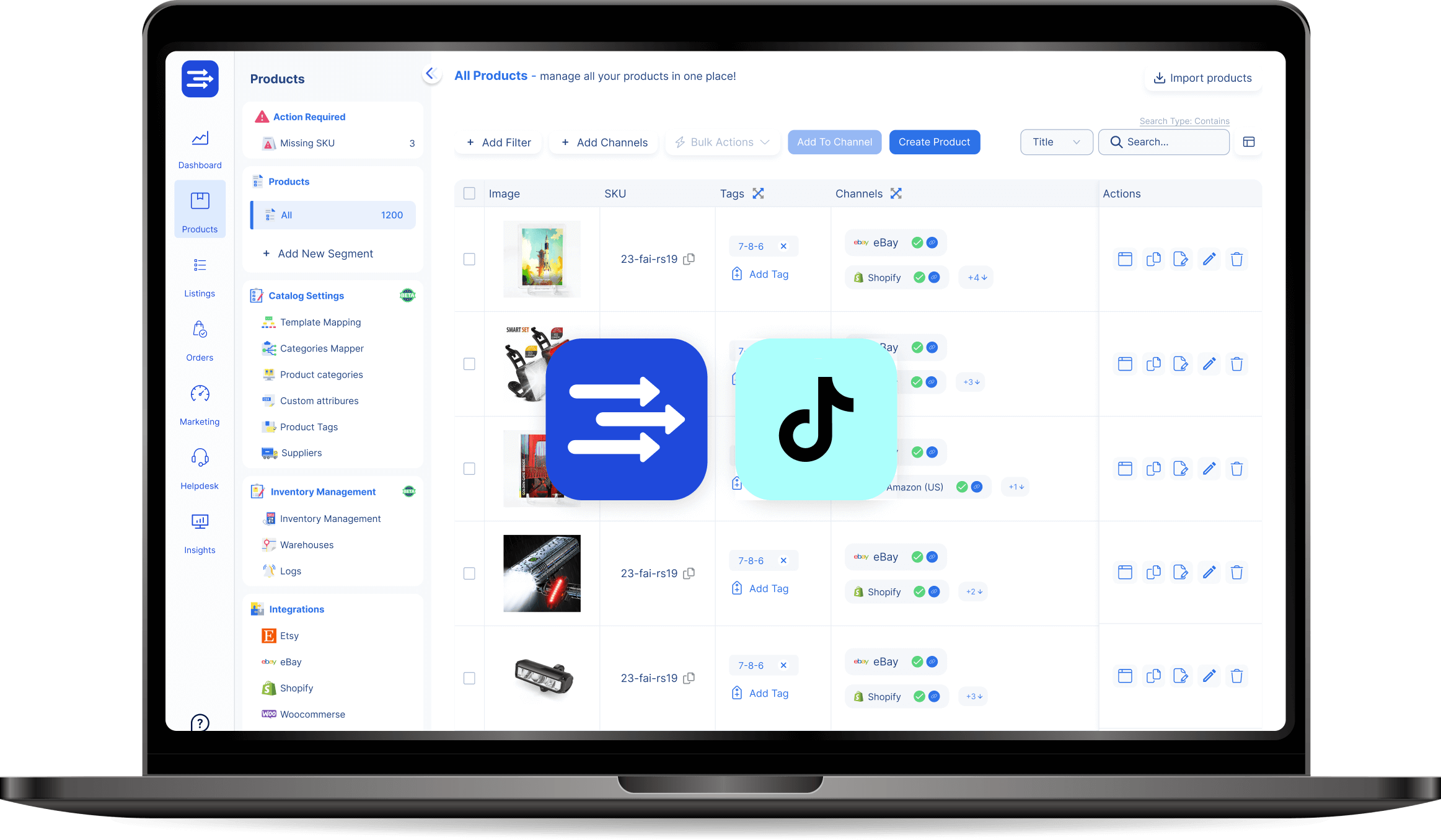 TikTok Seller App & Inventory Managemer | EasyChannel