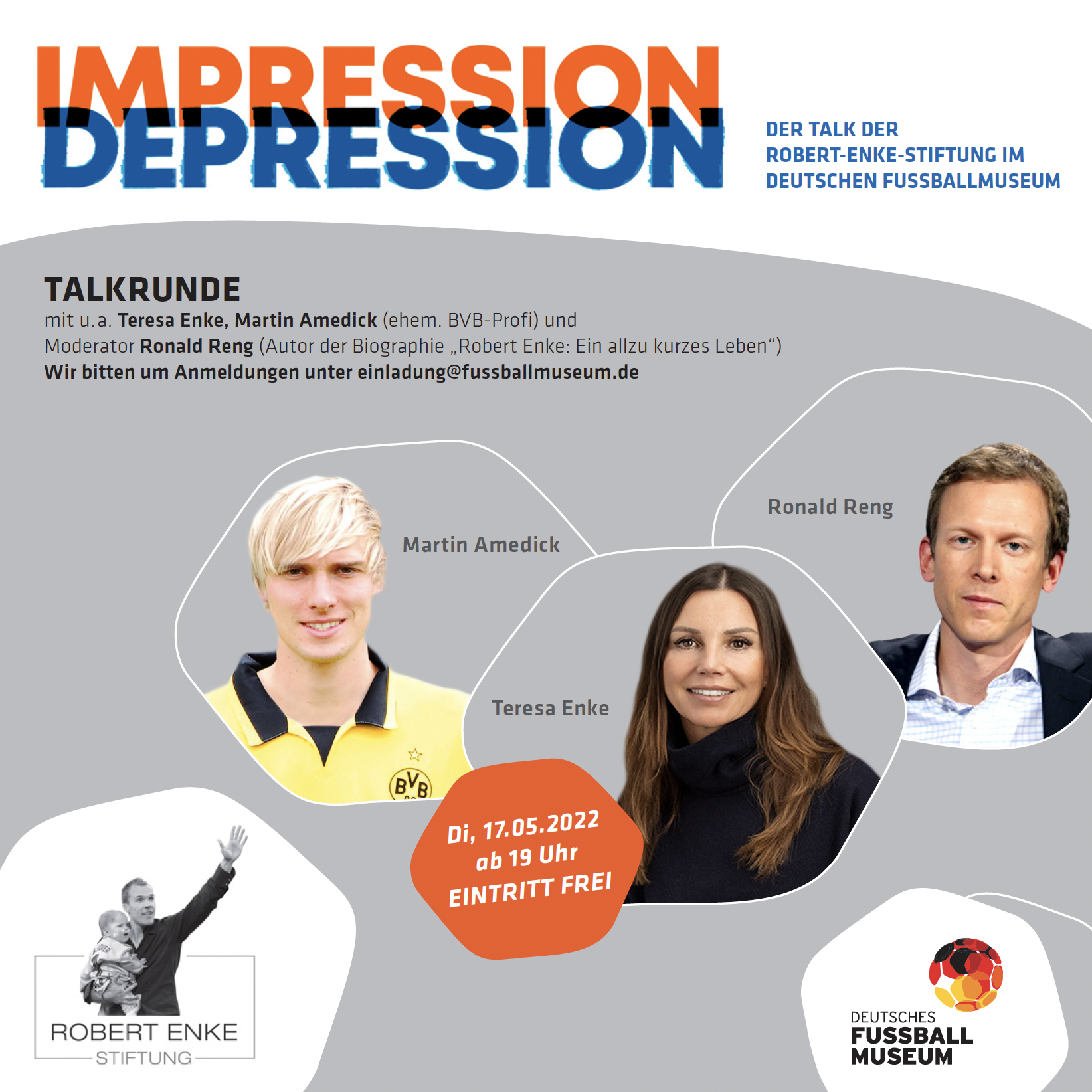 17.05. „IMPRESSION DEPRESSION – der Talk” im Deutschen Fußballmuseum