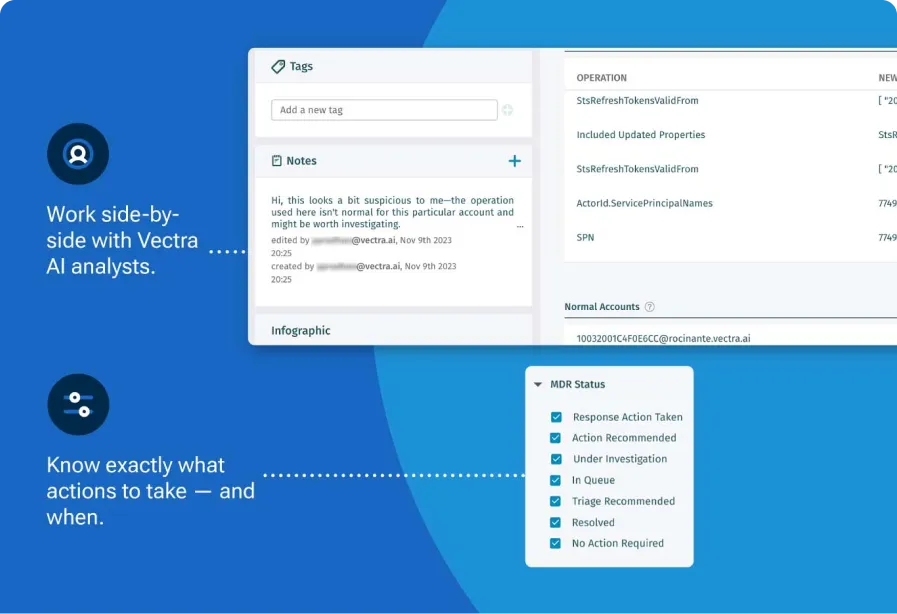 Vectra Managed Detection and Response (MDR) Services - Vectra AI